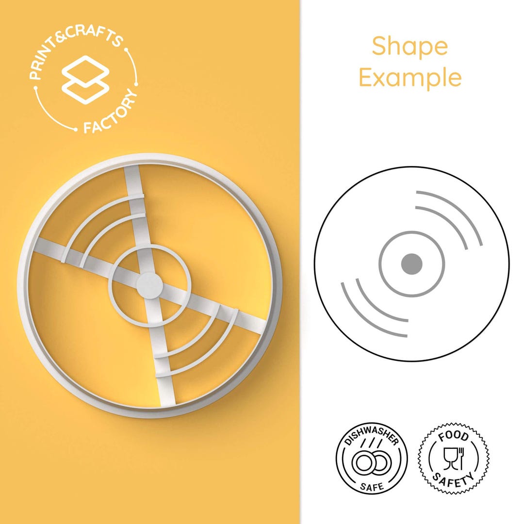 Vinyl Record Cookie Cutter - Disc, Classic Music, Vintage, Collection ...