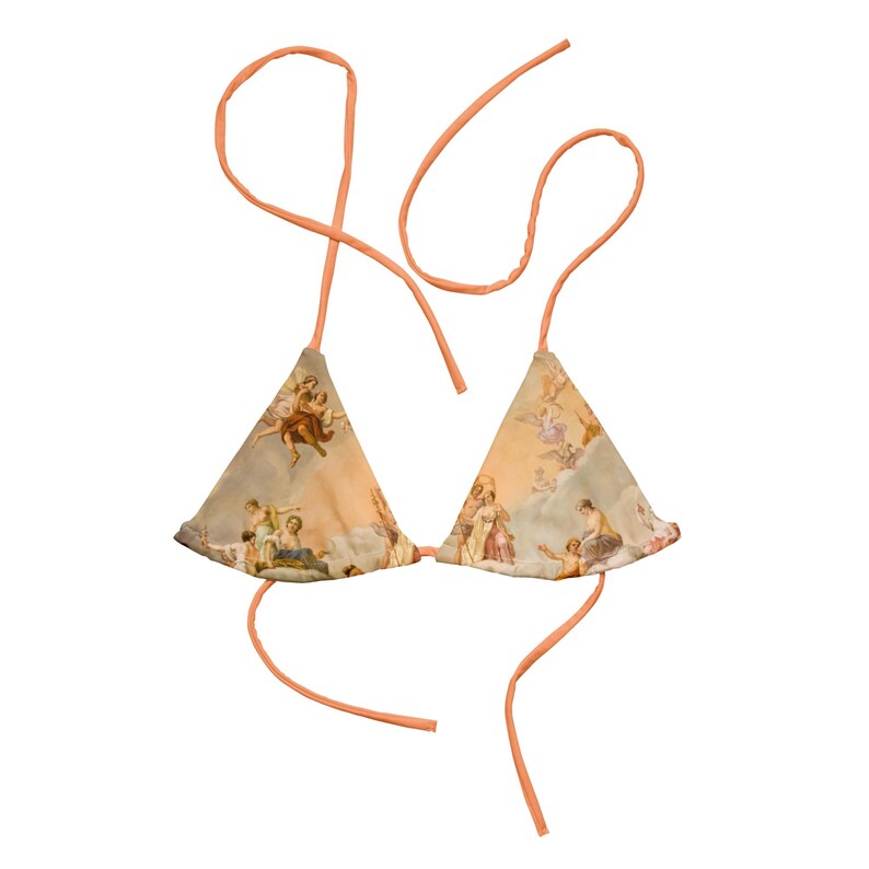 Cupid Renaissance Triangle String Bikini Top, Pastel Angelic Top, Angel ...