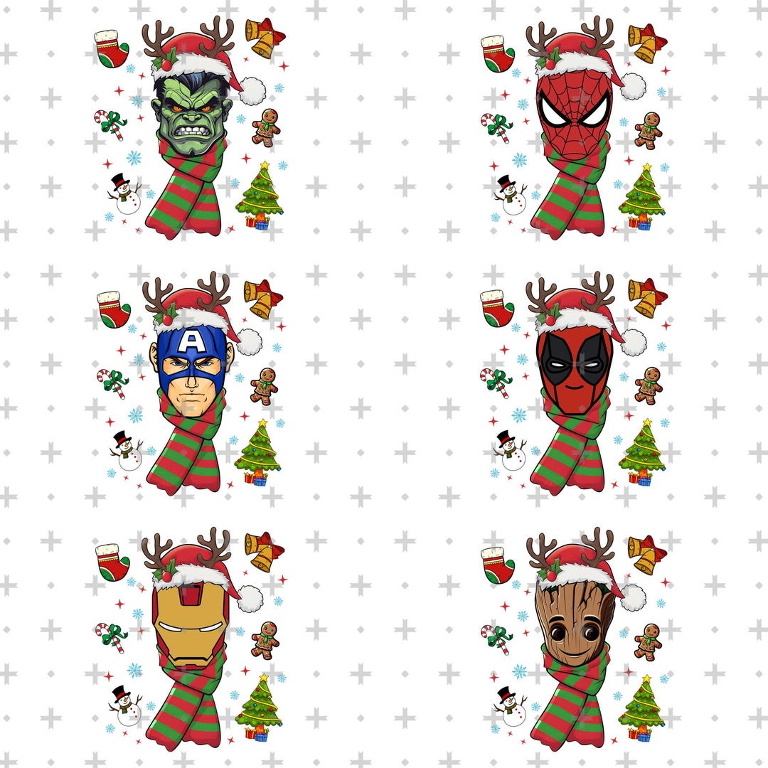 Santa Superhero Team Xmas, Holiday Movies Friends, Boo Hero Character ...