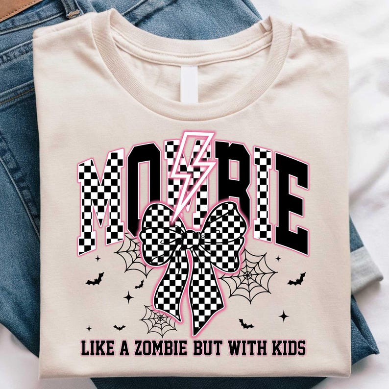 Monster Png, Mombie Like A Zombie but With Kids Png, Coquette Bow ...