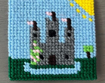 DIY Kit Smiley Face Yarn Needlepoint Embroidery Craft Kit for Kids ...