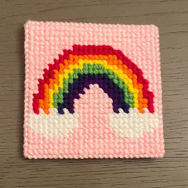 Rainbow Needlepoint - Etsy