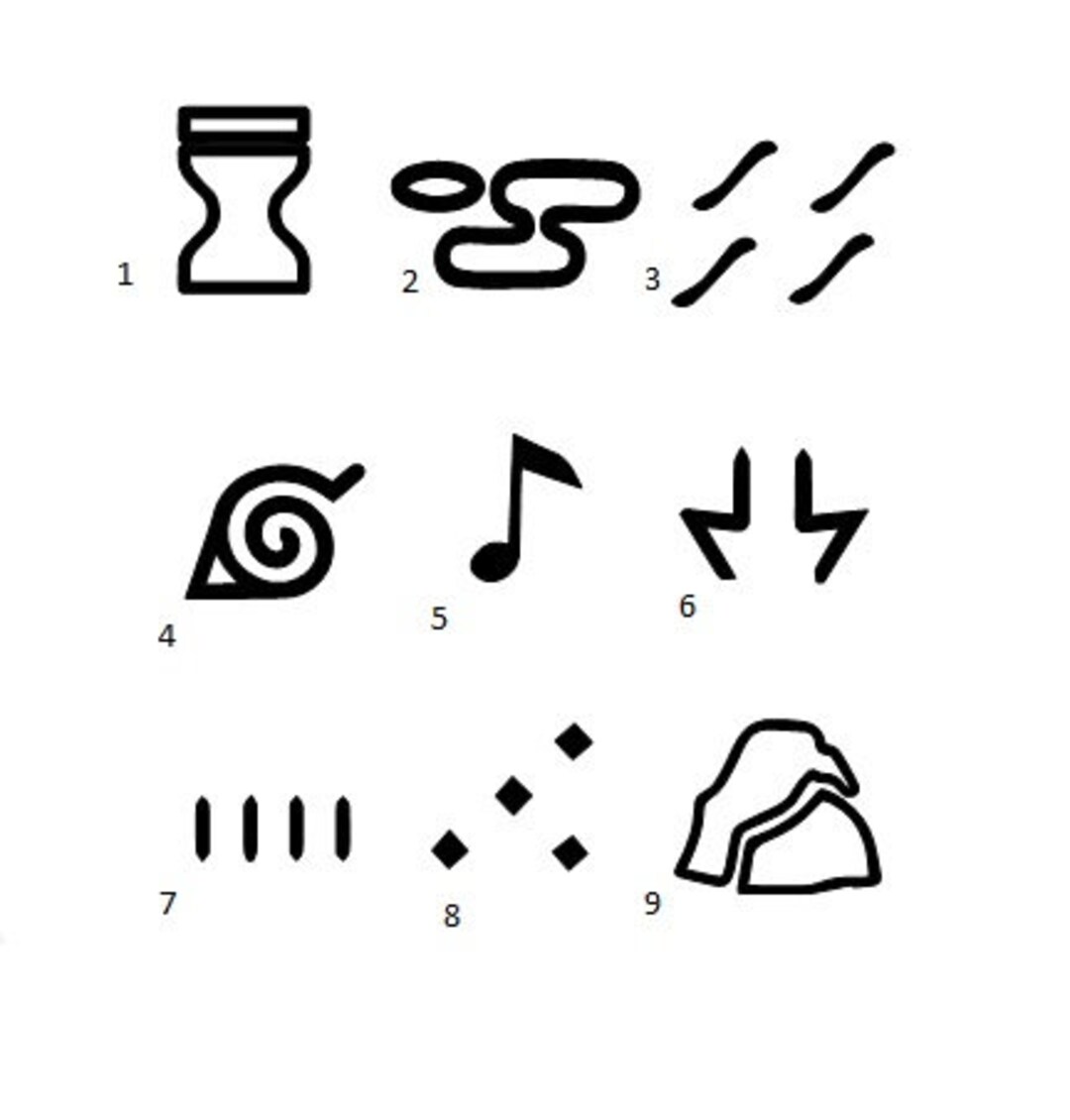 Ninja Village Symbols - Etsy