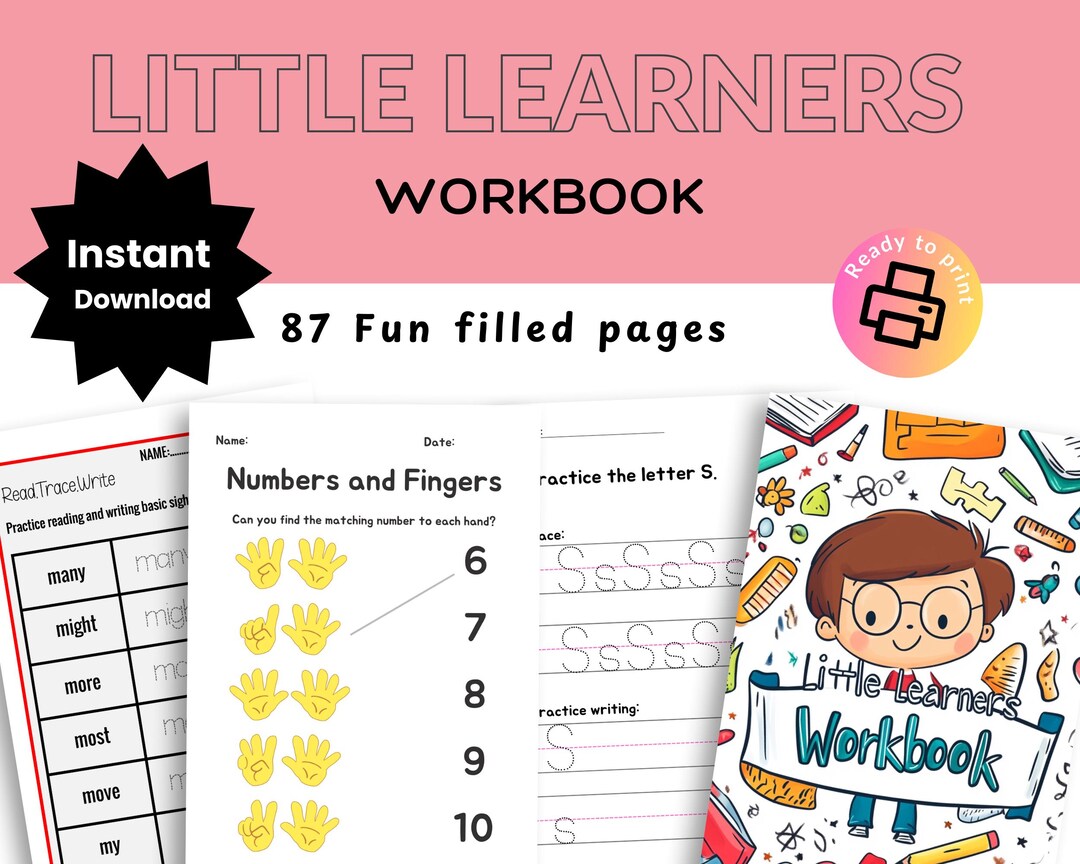 Little Learners Workbook - Etsy