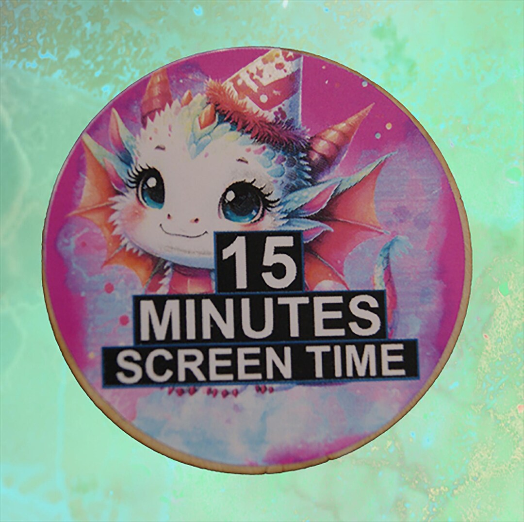 Dragon Screen Time Tokens: 12 Wooden Reward Tokens - Etsy