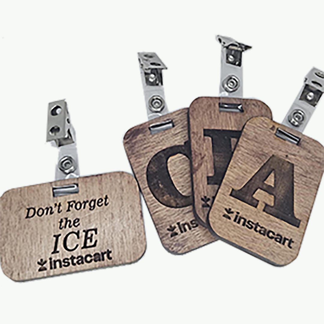 Instacart Cart Tags Set (A, B, C) With "don't Forget the Ice" Tag - 1/4 ...