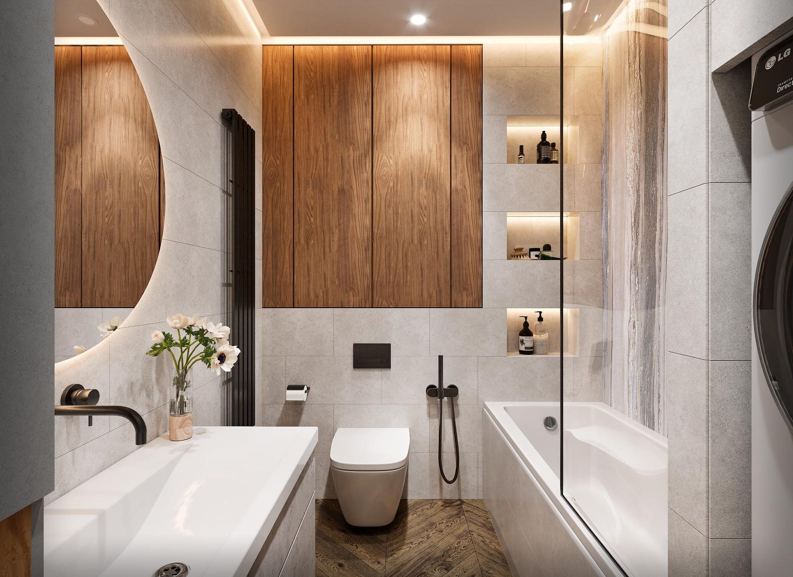 Bathroom Interior Design. Individual Bathroom Design Project - Etsy UK