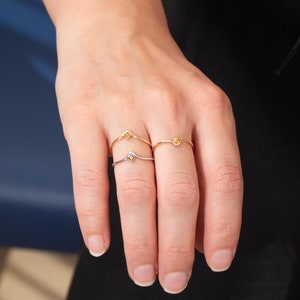 Mustard Seed Chevron Ring - 14k or 18k Solid Gold, Faith Jewelry ...