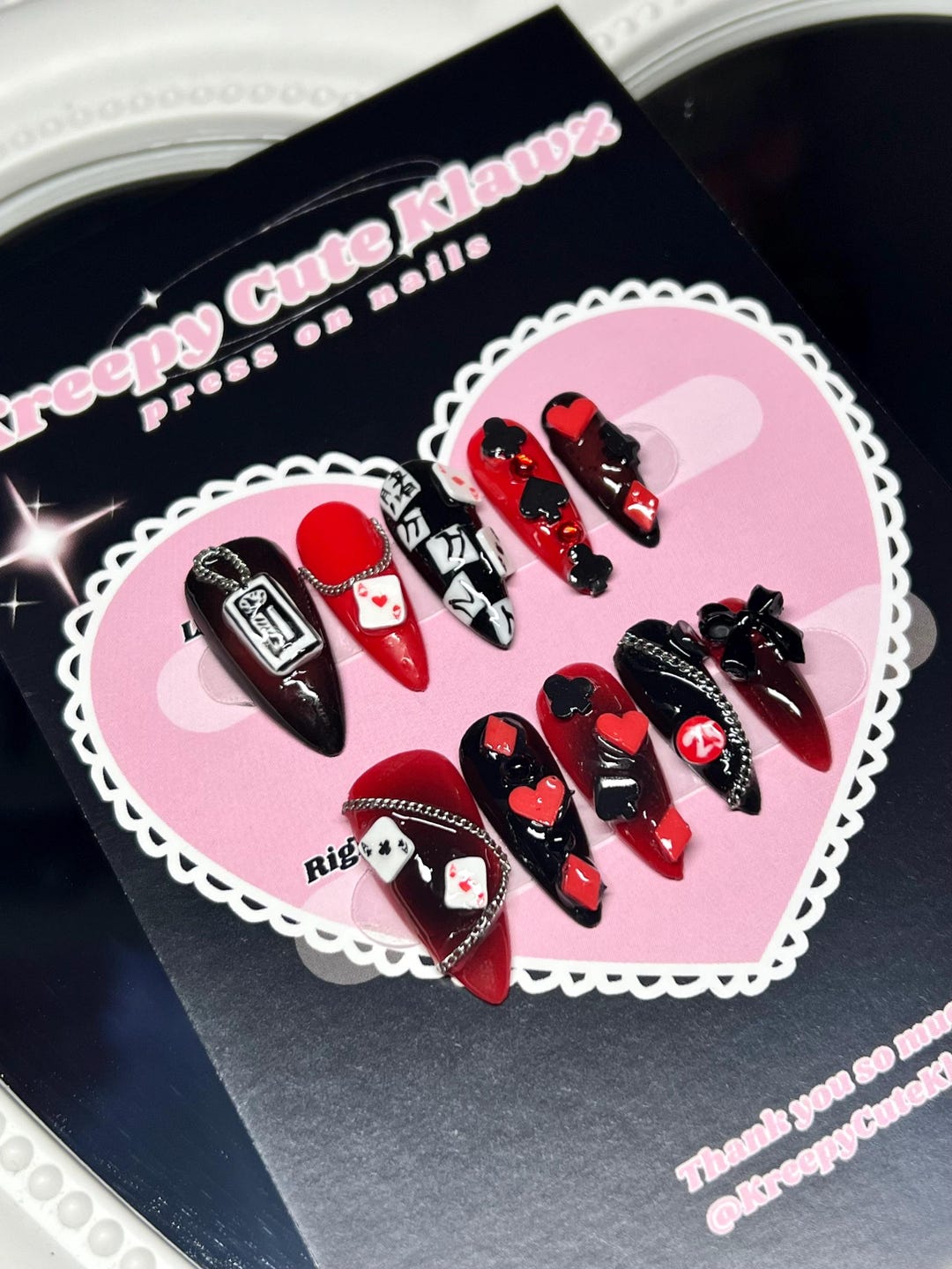 Kakegurui Press-on Nails Custom Press-on Nails Reusable Press-on Nails ...