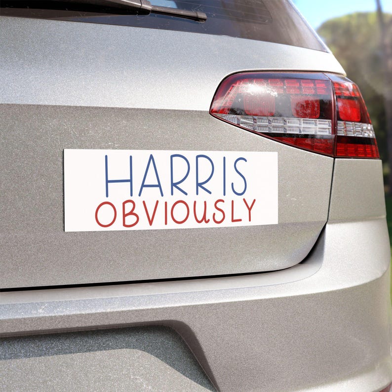 Harris Obviously Car Magnet, Kamala 2024, Election, Equal Rights ...