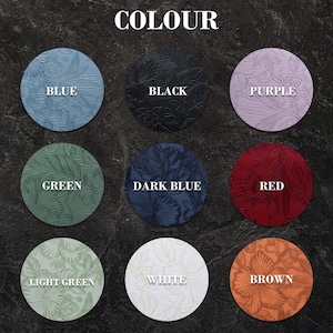 Embossed A4/A5/B5 Binder Cover, Elegant Leather Planner Folder, Custom ...