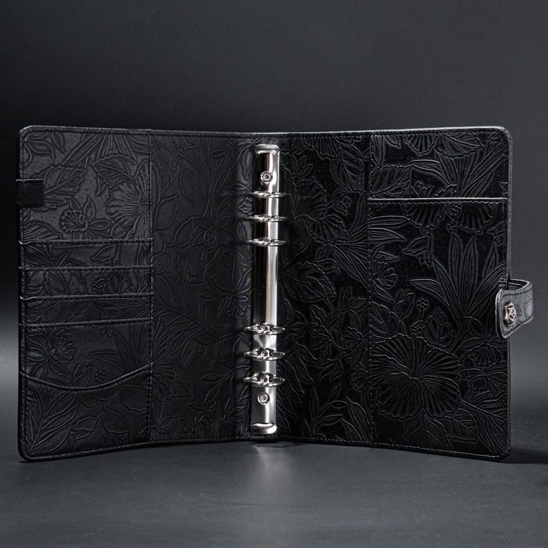 Embossed A4/A5/B5 Binder Cover,custom 6-ring Binder Leather Notebook ...