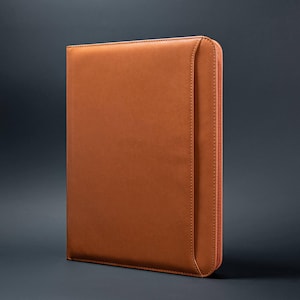 Custom PU Leather Portfolio,personalized Zippered Padfolio Cover,a4 ...