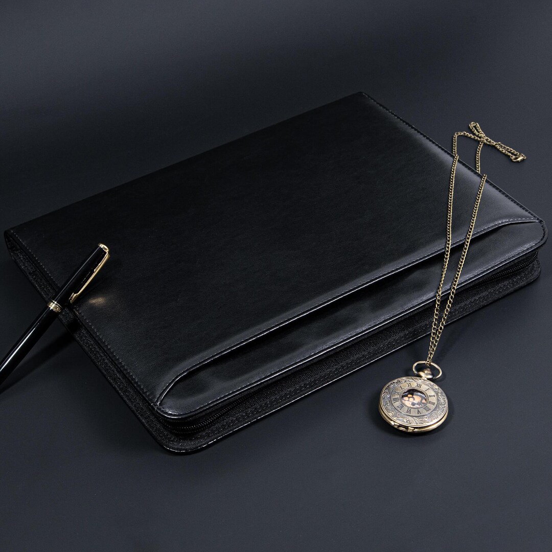 Custom PU Leather Padfolio,leather Portfolio for Notebook,customizable ...