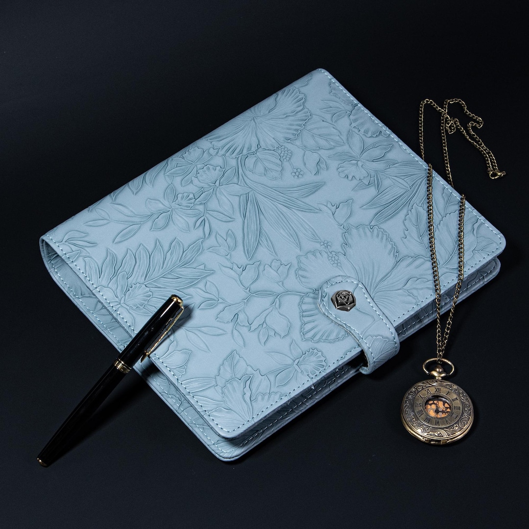 Custom A5 Binder Cover,personalized Leather Planner With 6-ring Binder ...