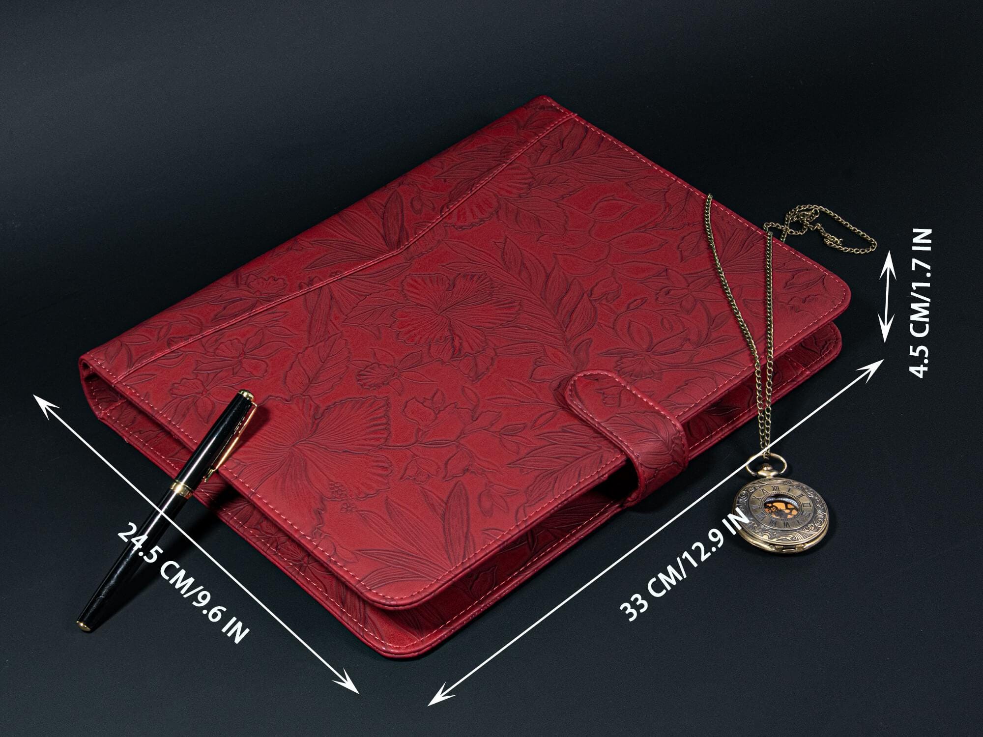 3-ring Binder Leather Journal Pesonalized,custom A4 Leather Binder ...