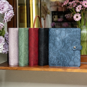 Embossed A4/A5/B5 Binder Cover, Personalized Leather Journal ...