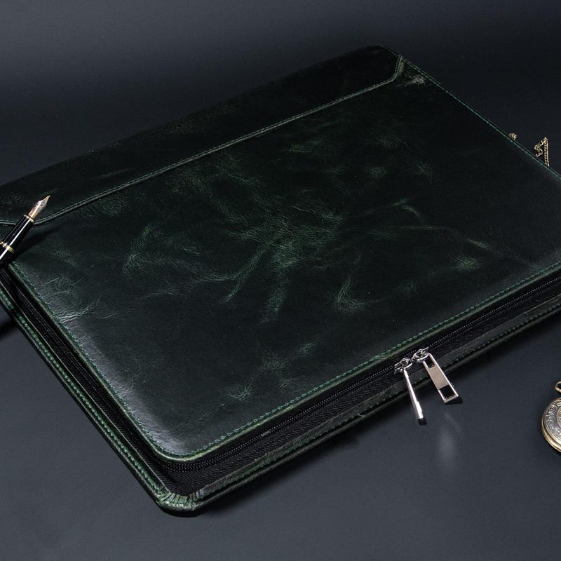Leather Portfolio - Etsy