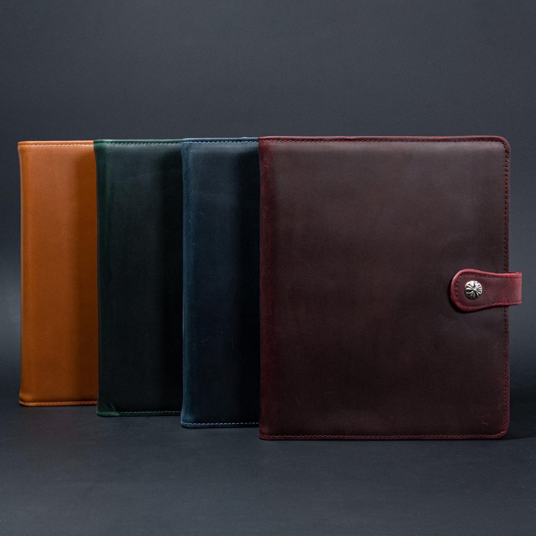 Custom Crazy Horse Leather Binder Cover,a4/a5/b5 Leather Journal ...