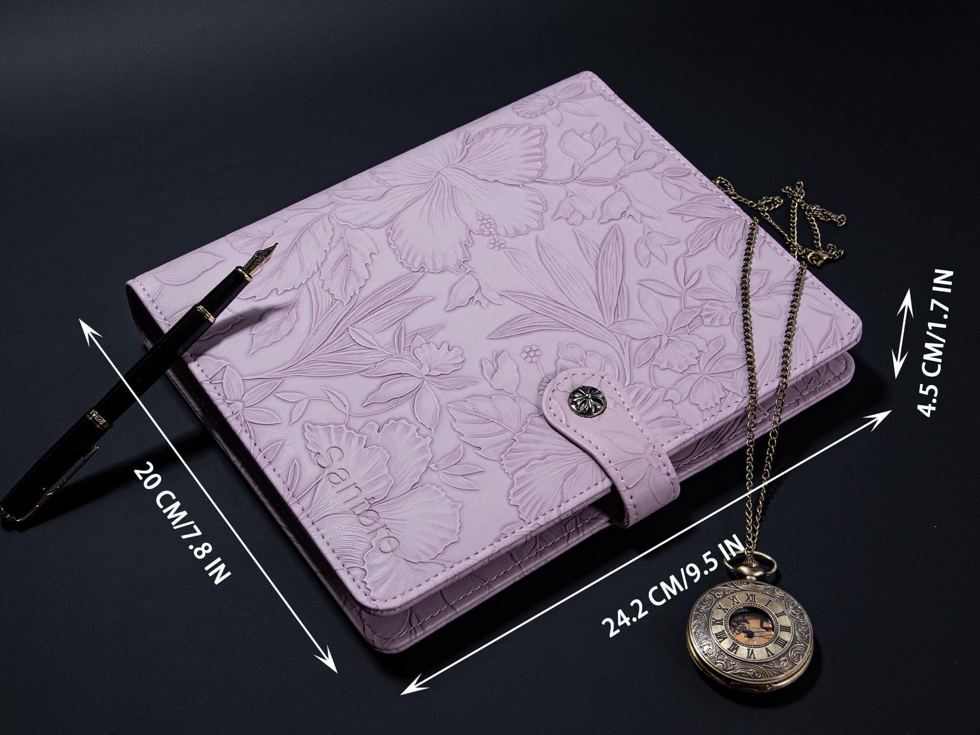 Custom A5 Journal Cover 6 Ring,personalized Leather Planner Binder ...