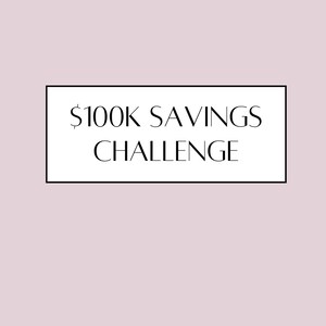 100K Savings Challenge Book - Etsy