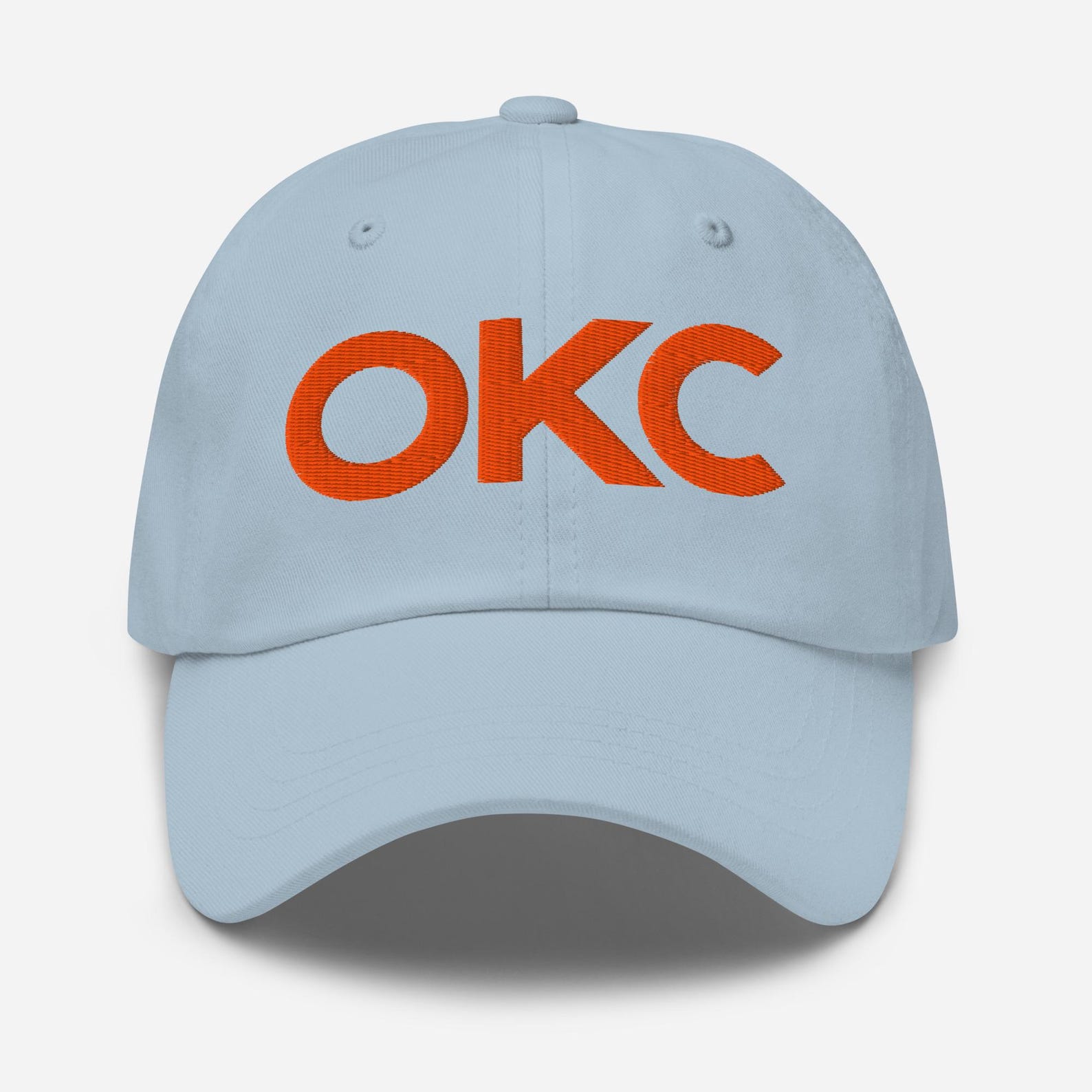 OKC Embroidered Dad Hat – Custom Low Profile Cap - Etsy