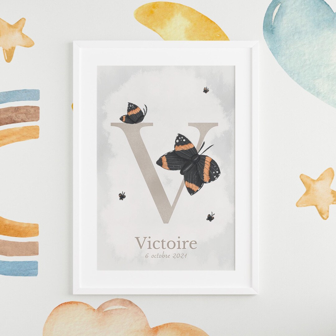 Personalized Birth Poster Vulcans - Baby Poster - Initial Poster First ...