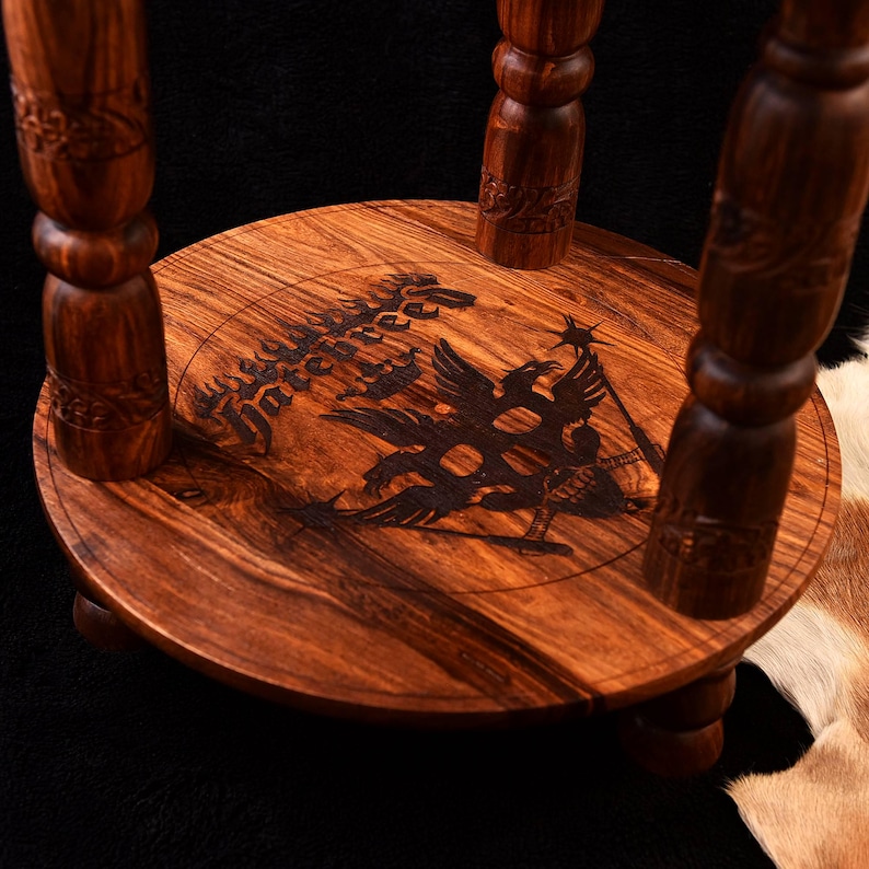 Custom Viking Table, Viking Wooden Table, Viking Warrior Carved Table ...