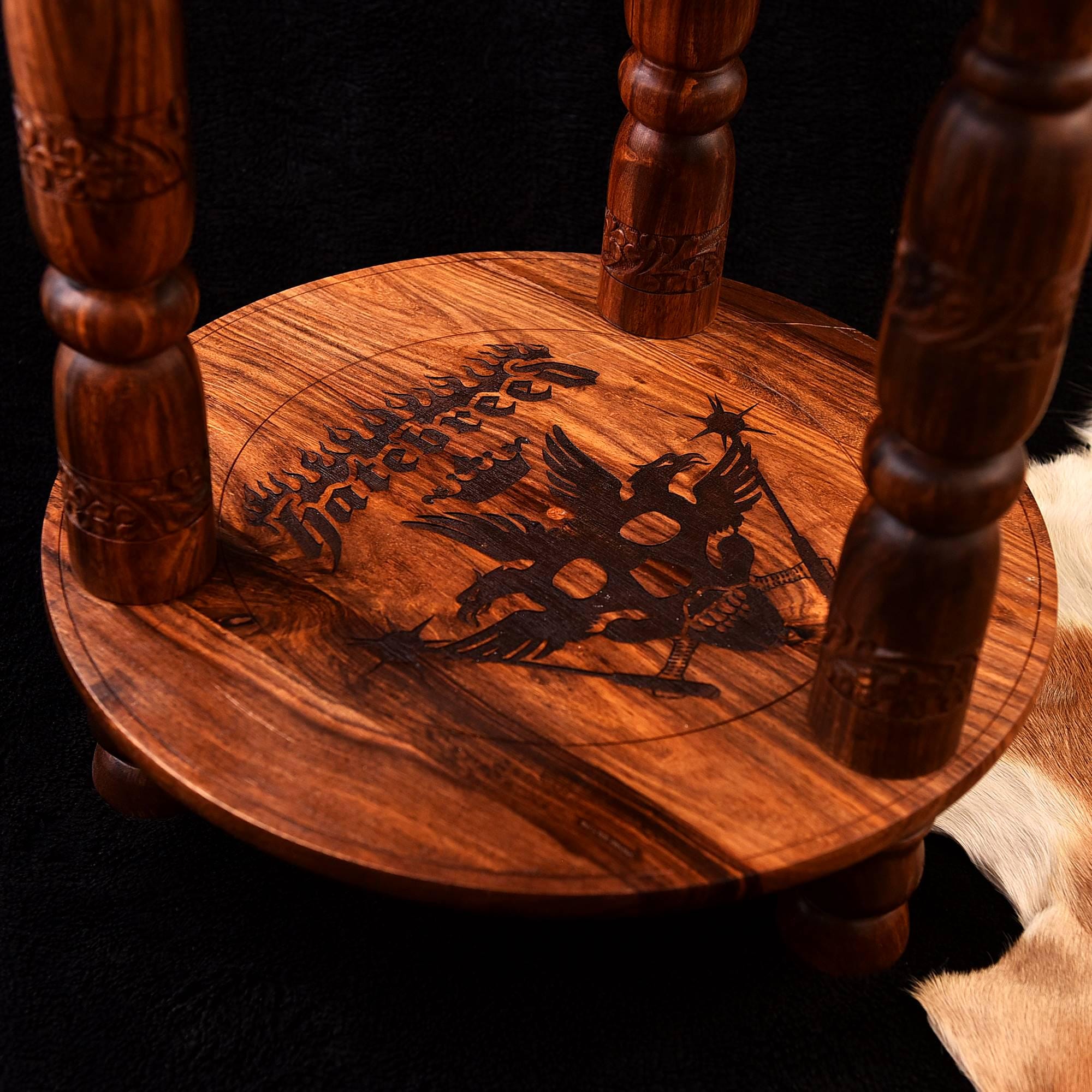 Custom Viking Table, Viking Wooden Table, Viking Warrior Carved Table ...