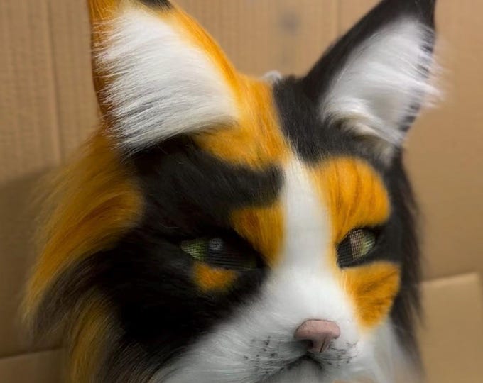 Calico Cat Therian Mask- - Etsy