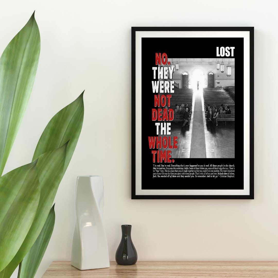 LOST POSTER They Were Not Dead the Whole Time Tv Series Perdidos - Etsy