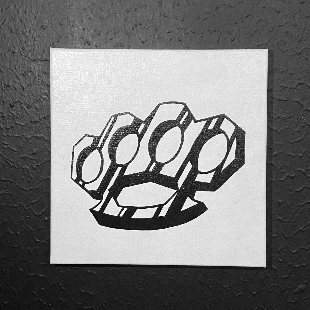 Knuckles | Original Acrylic Painting on 10x10 Canvas - Etsy