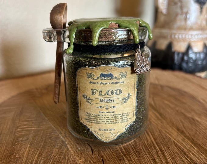 Floo Powder | Harry | Potions | Halloween Decor | Bookshelf Decor ...