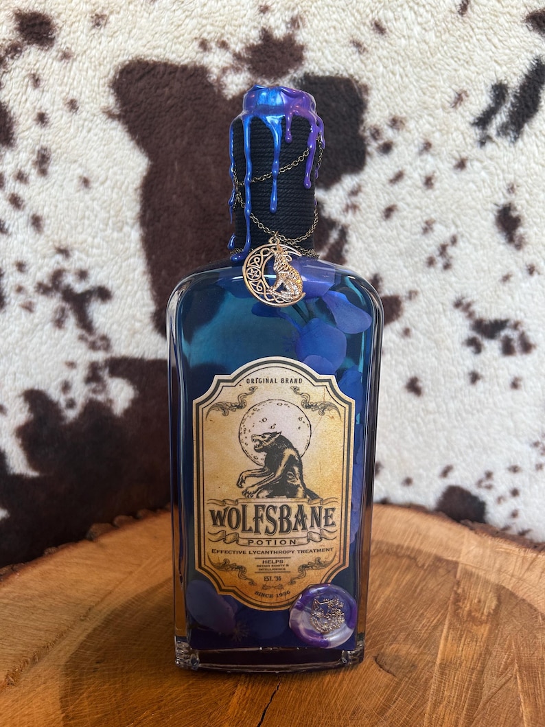 Wolfsbane Potion | Wizarding World Decorative Potion Bottle | Werewolf ...