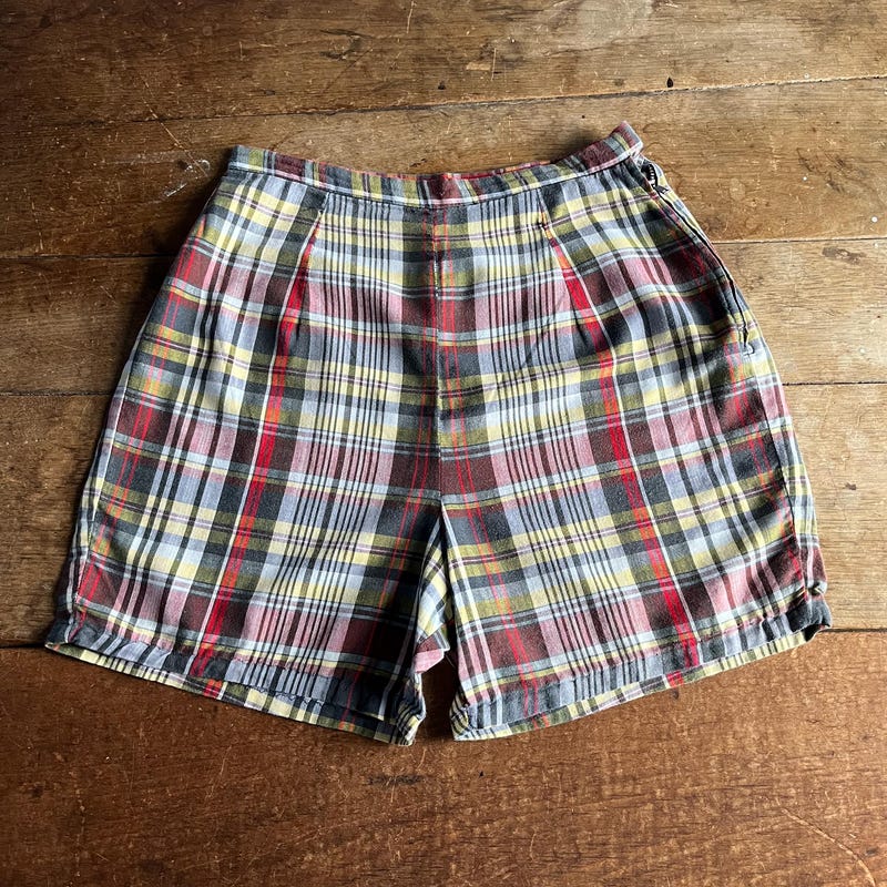 Madras Plaid Shorts - Etsy