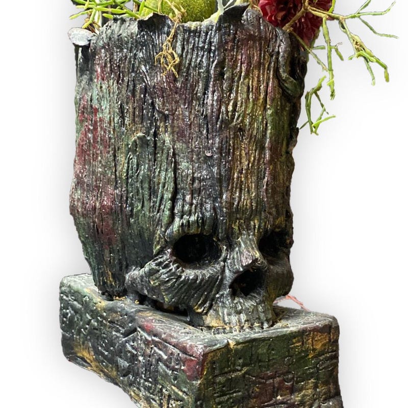 Skull Planter - Etsy