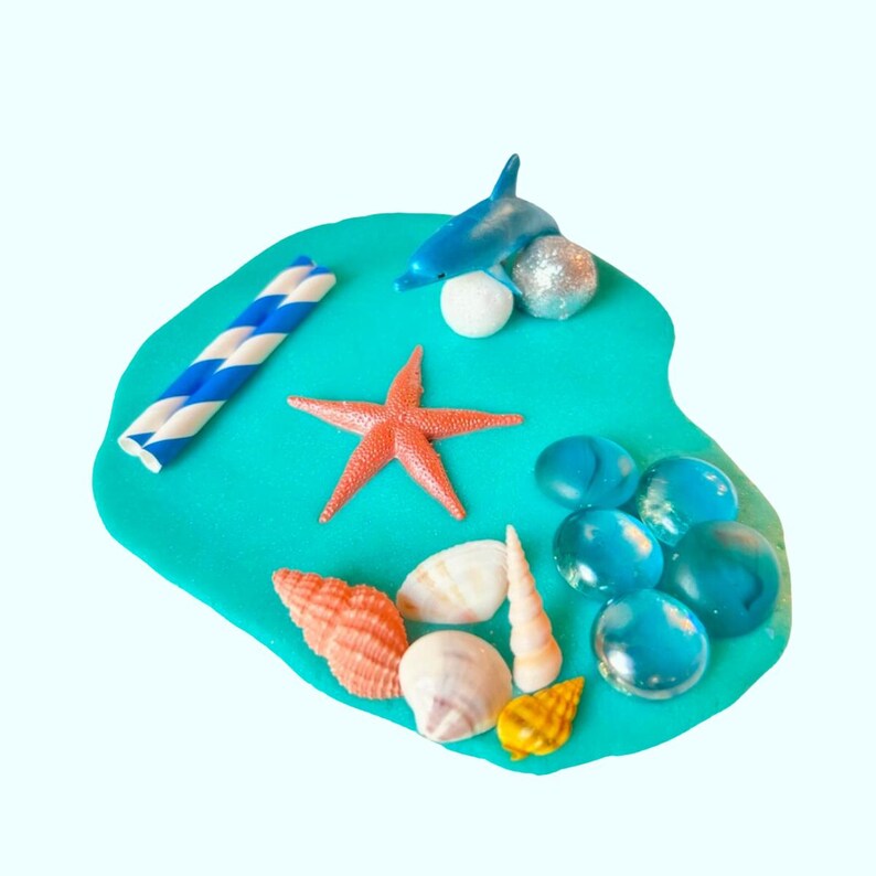 Ocean Sensory Playdough Kit, Ocean Sensory Kit, Ocean Playdough Kit, Ocean Sensory Jar, Ocean ...