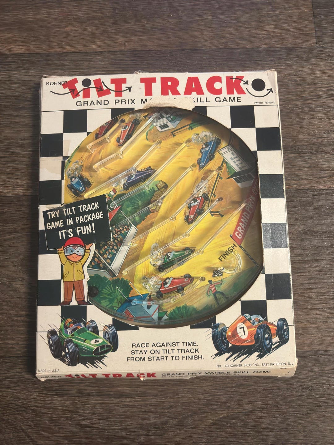 Vintage Tilt Track Marble Skill Grand Price Game Kohner Bros. - Etsy
