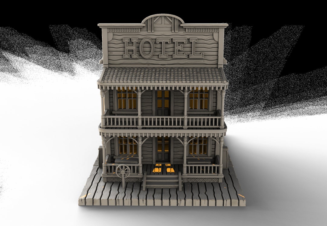 Wild West Hotel 28mm Wargaming Terrain - Etsy