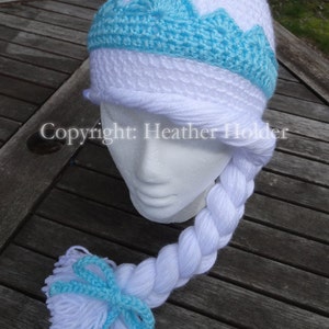 Elsa & Anna (frozen) Crocheted Hat Pattern - 2 Patterns - Instant ...