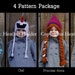 Elsa, Anna, Olaf & Kristoff (frozen) Crocheted Hat Pattern - 4 Patterns ...