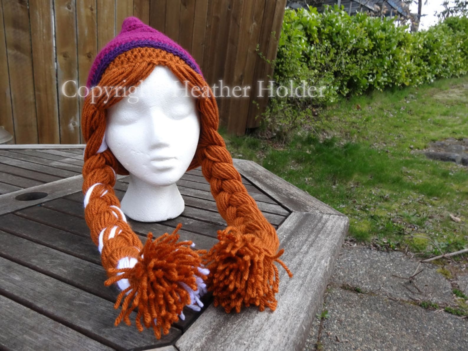 Anna (frozen) Crocheted Hat Pattern - Instant Download - Etsy