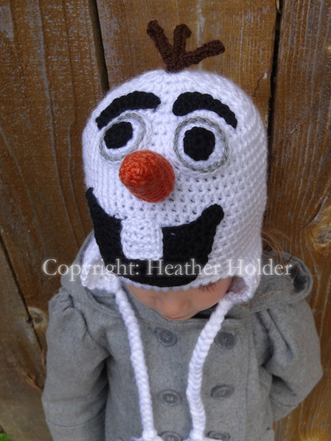 Olaf the Snowman (frozen) Crocheted Hat Pattern - Instant Download - Etsy