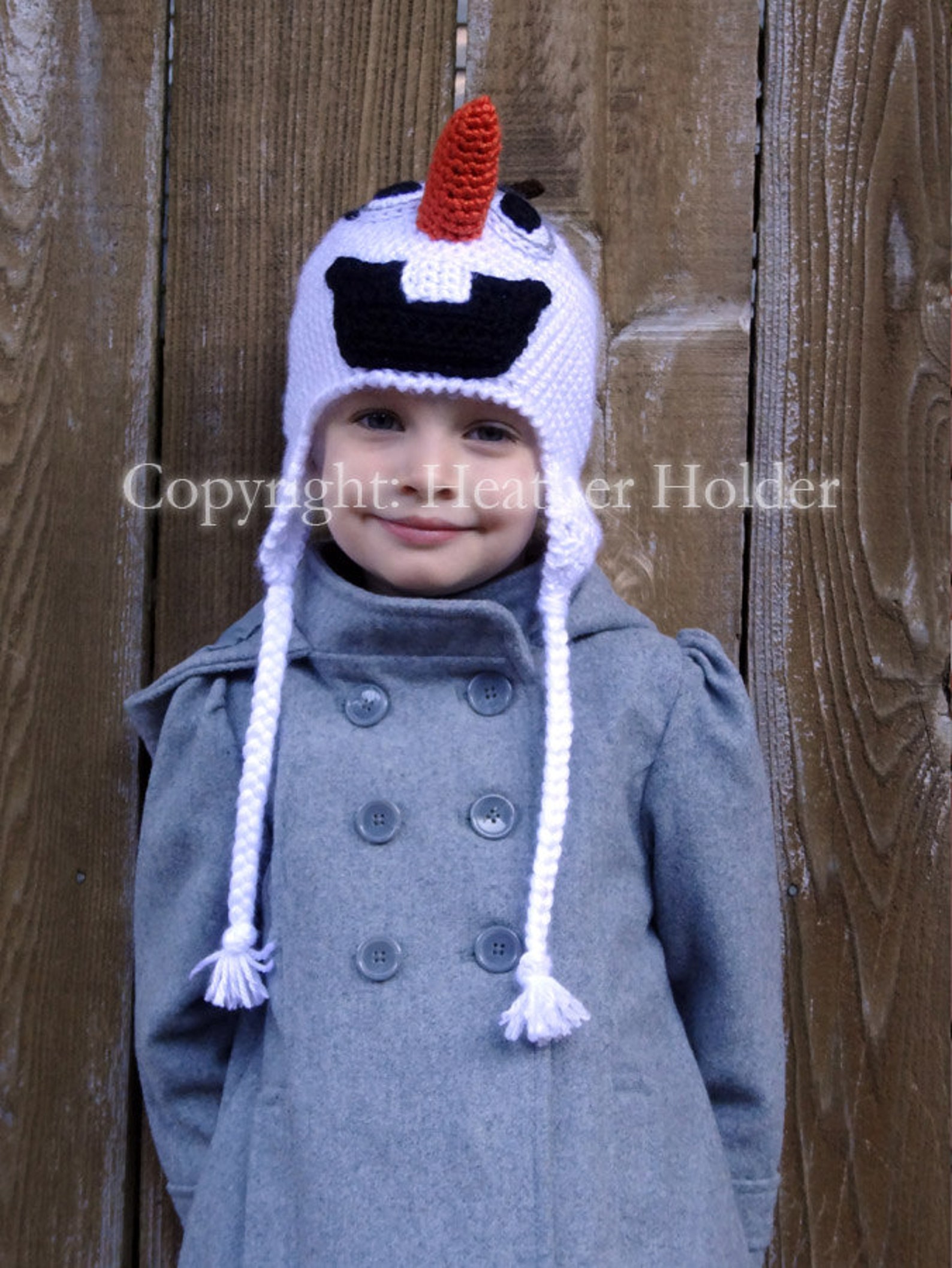 Olaf the Snowman (frozen) Crocheted Hat Pattern - Instant Download - Etsy