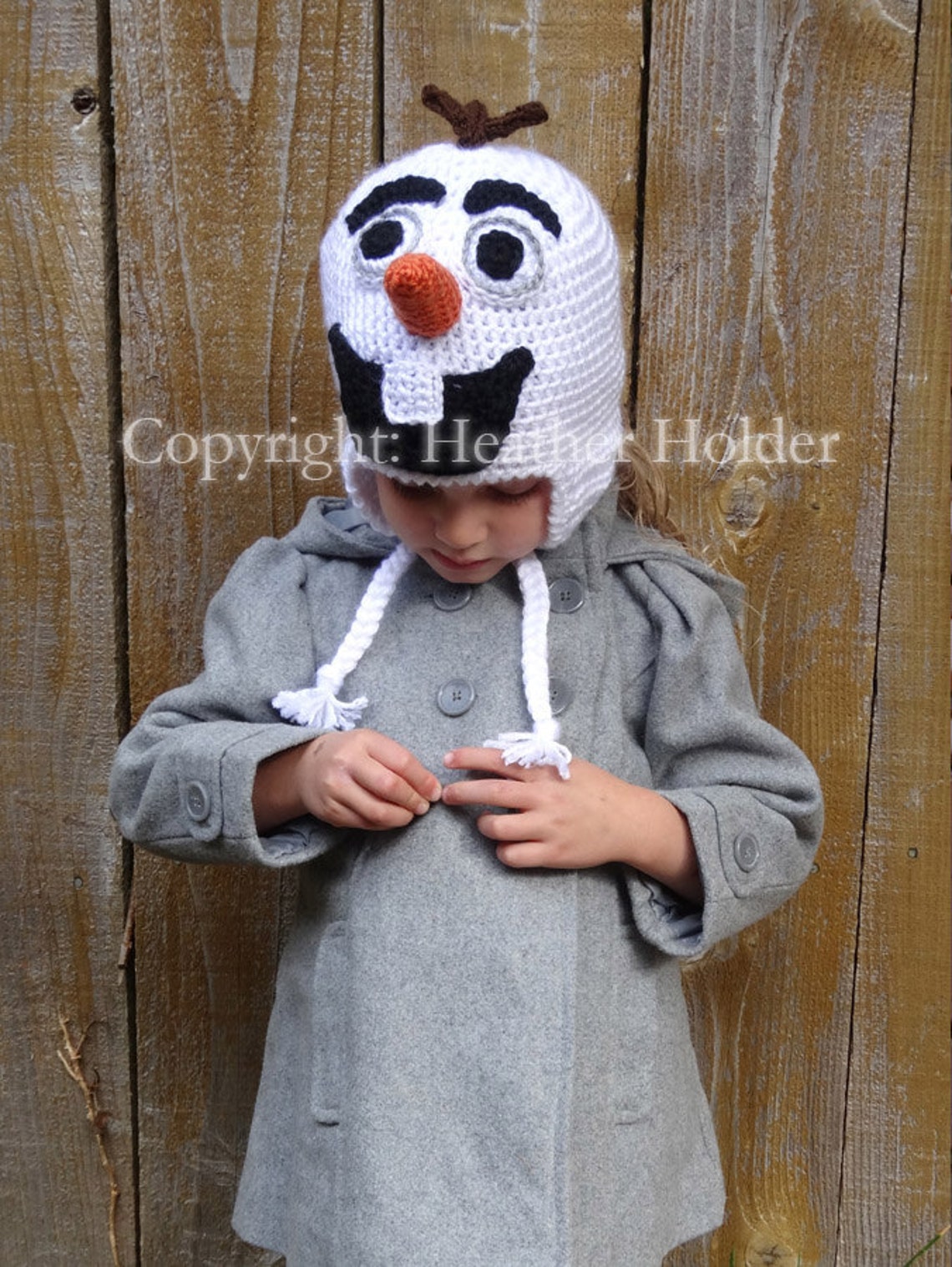 Olaf the Snowman (frozen) Crocheted Hat Pattern - Instant Download - Etsy