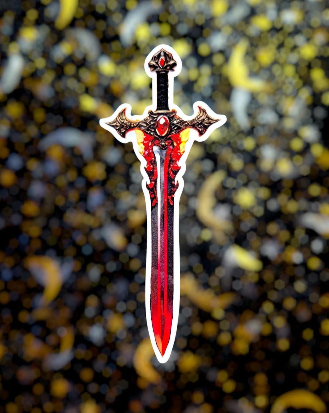 Sword and Fire | Goldryn | Aelin Galathynius | Sticker | Waterproof ...