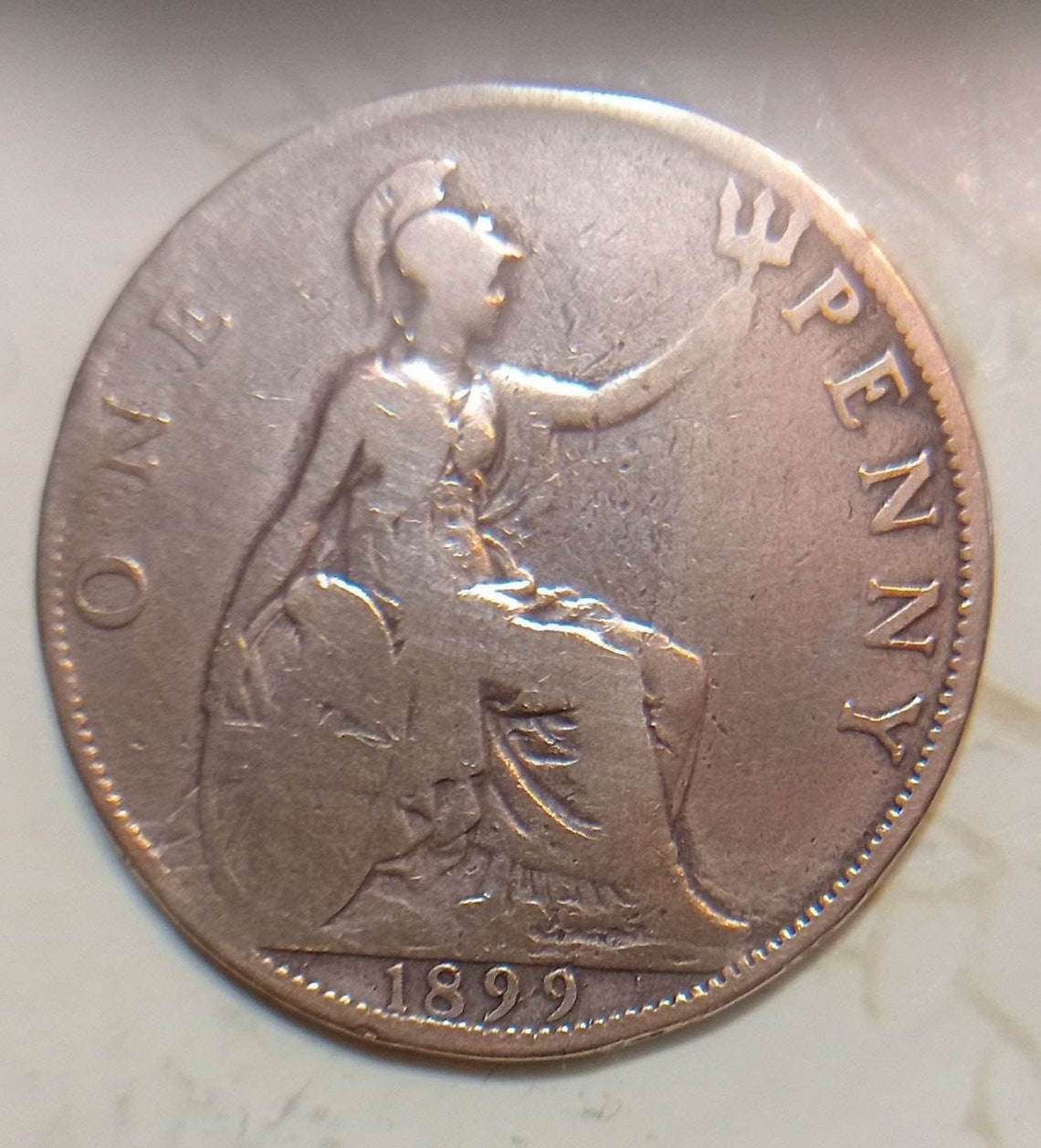 Victorian ONE Penny 1899 - Etsy