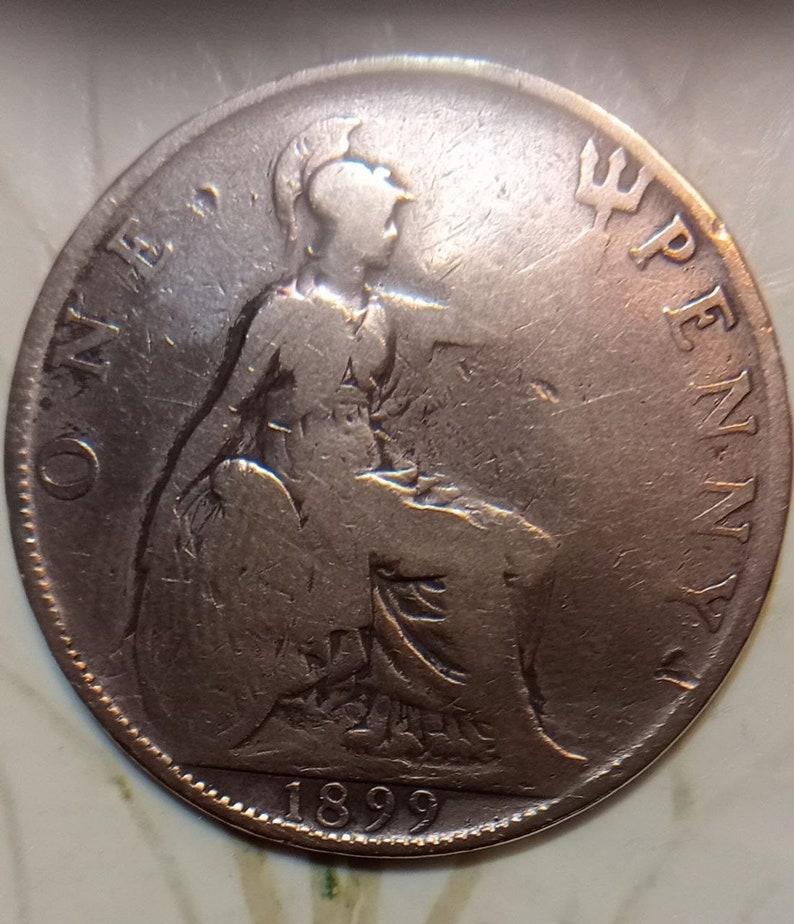 Victorian ONE Penny 1899 - Etsy