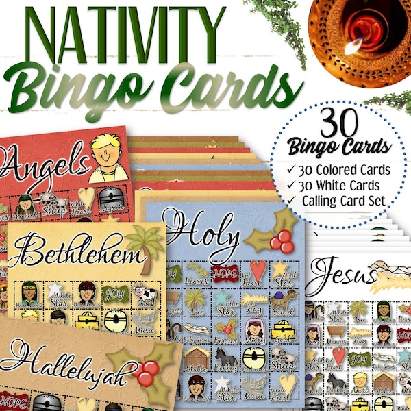 Nativity Bingo - Etsy