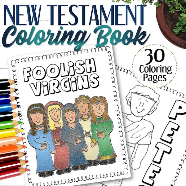 New Testament Coloring - Etsy